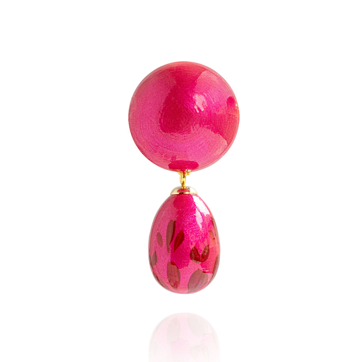 Calista Brooch in Rosso Divine – Saulė