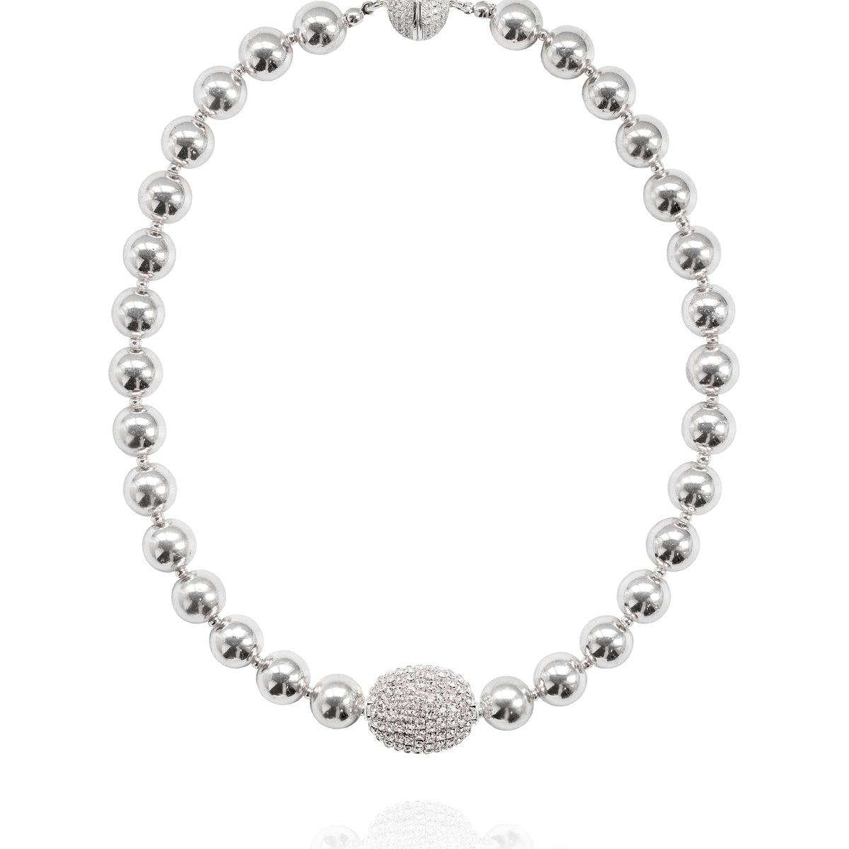 Cassia Necklace in Silver Sheer – Saulė