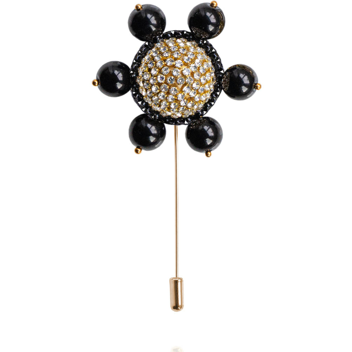 Jolie Lapel Pin in Slick Black – Saulė