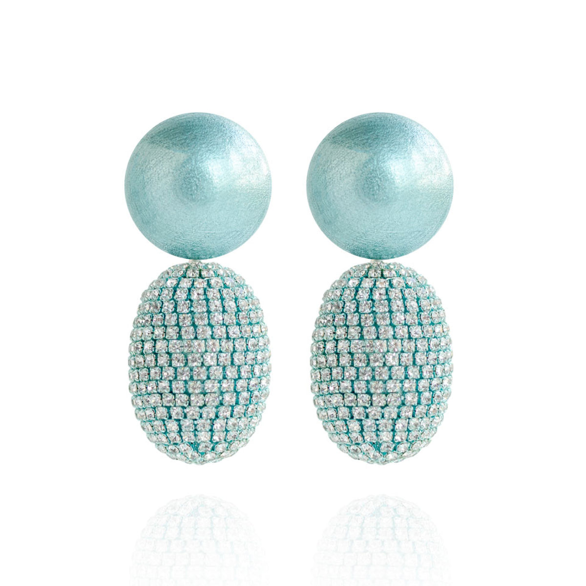 Selena Clip-On Earrings in Azure Dream – Saulė